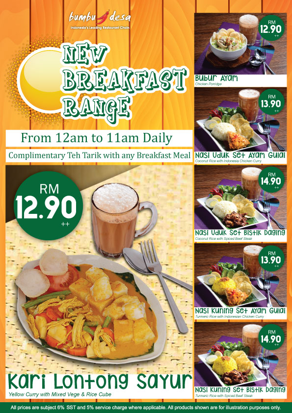 Menu Bumbu Desa KLIA2 (Express Dining) 2018