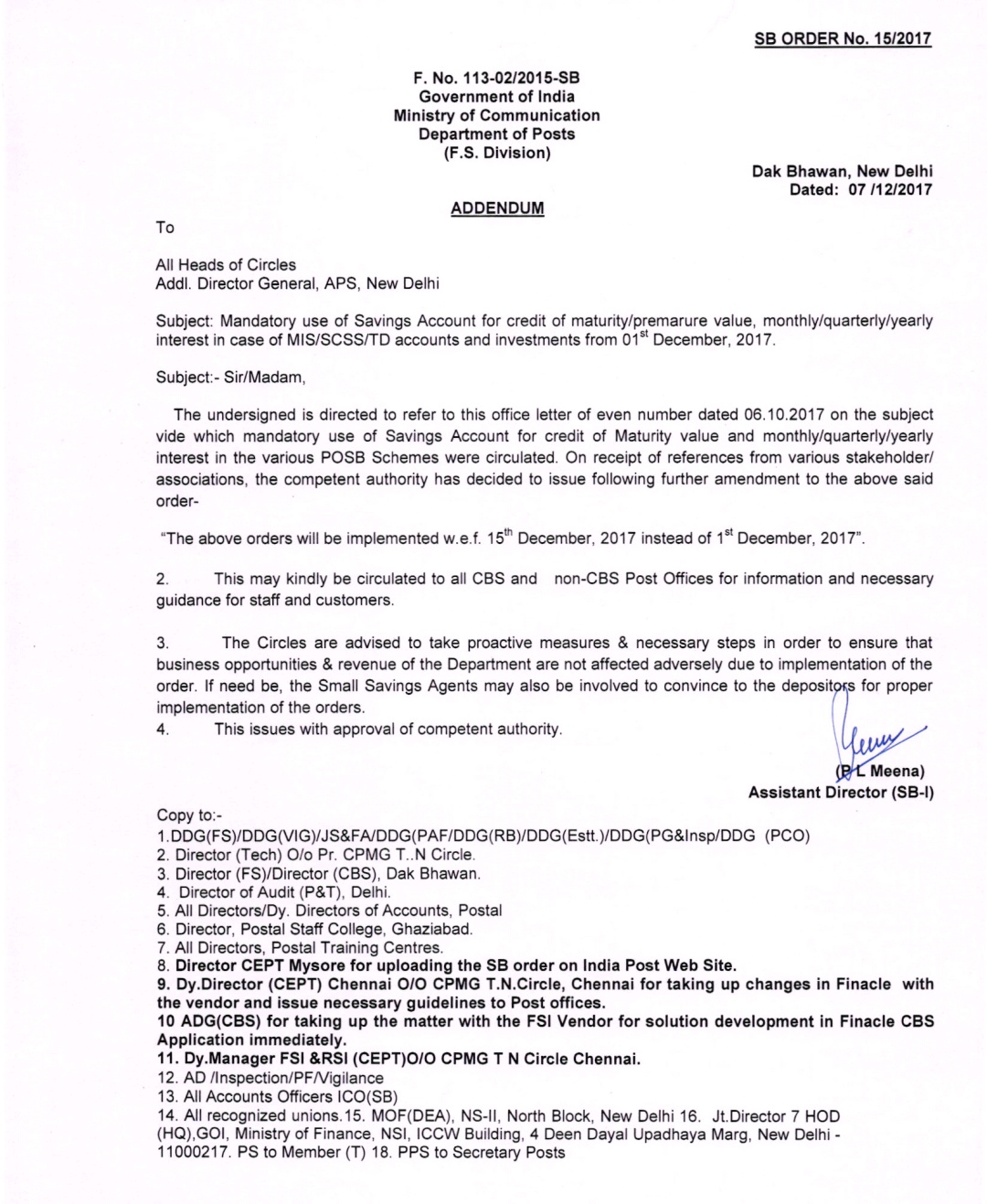 All India Postal Employees Union, Group-C, Odisha Circle: Addendum to ...