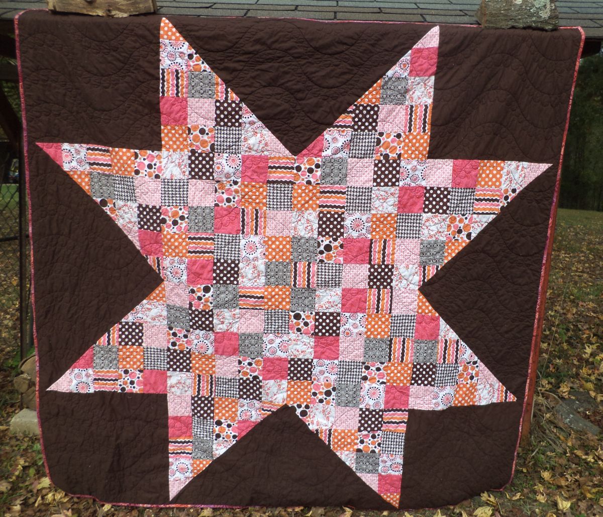 Kat & Cat Quilts: Oversized Block Quilt and Patchwork Star
