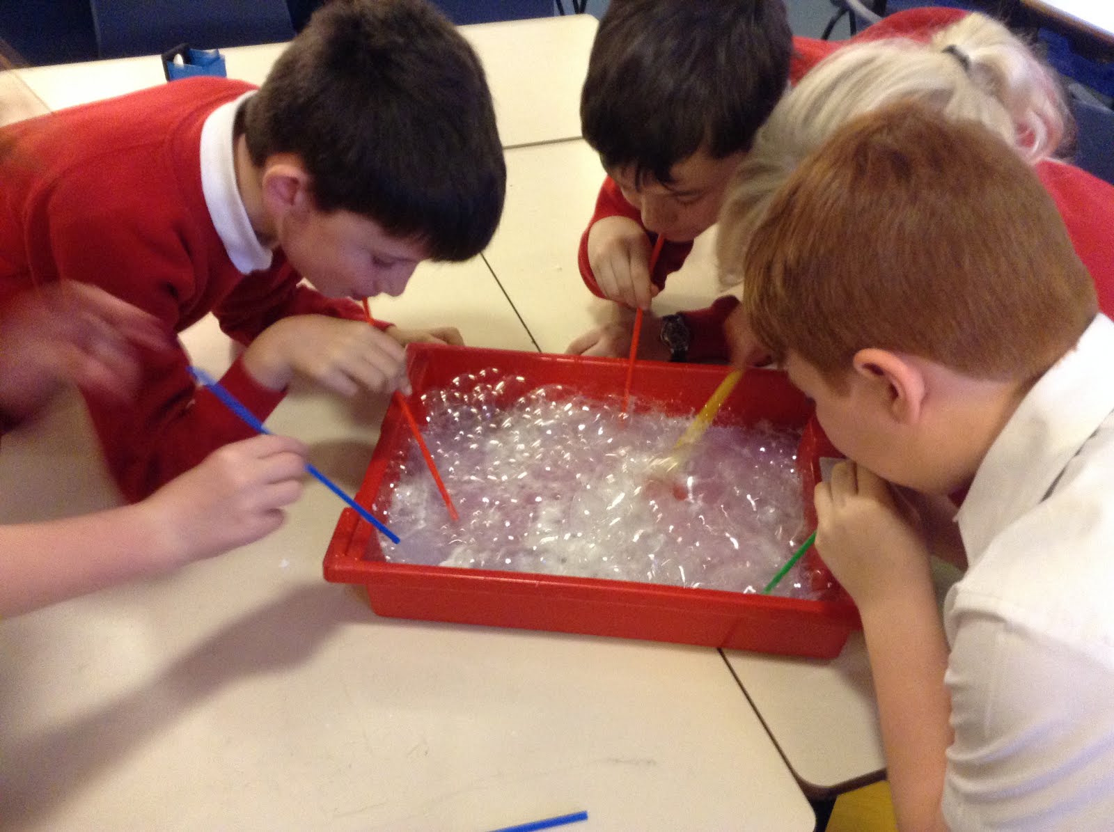 SPS Year 5: Science - foam experiments