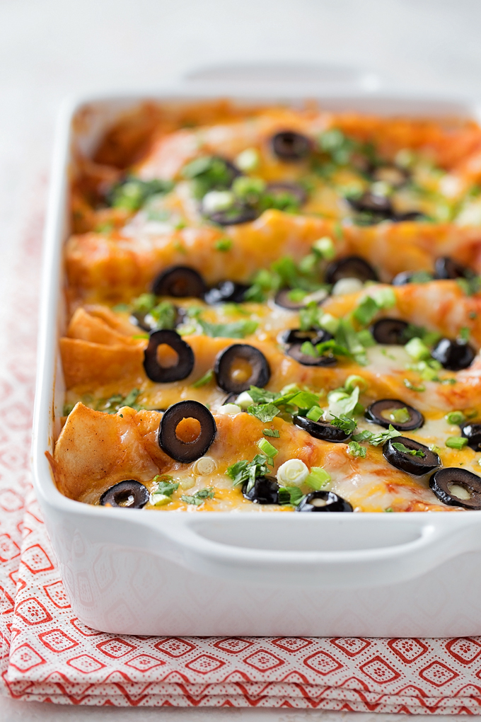 EASY RED ENCHILADAS