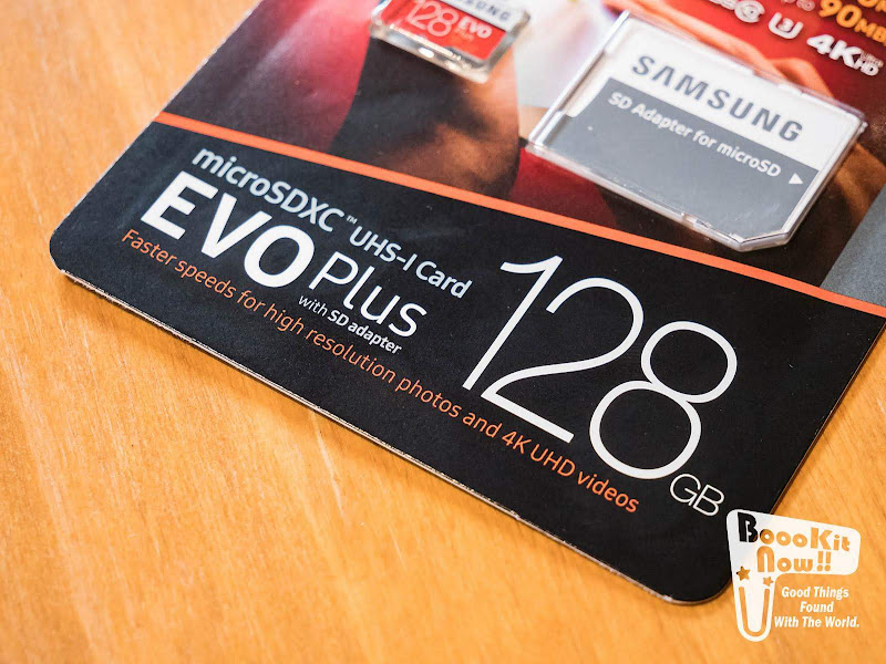 『數位‧開箱』 SAMSUNG 三星 EVO Plus MicroSDXC 128GB 記憶卡，五百有找，激安分享 - Boookit | 流行 | 攝影 | 食記 | 開箱