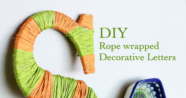 Party Ideas by Mardi Gras Outlet: Rope Wrapped Decorative Letter Tutorial
