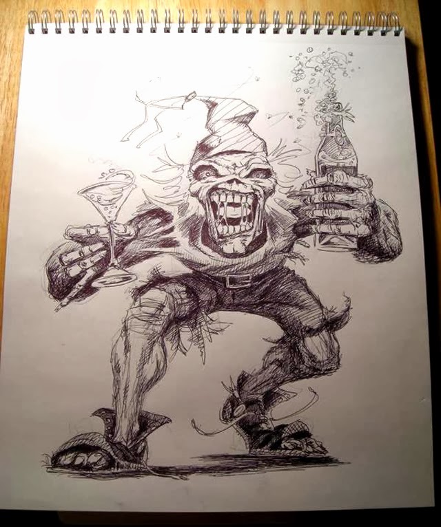 Derek Riggs: Imagem inédita de Eddie para o ano novo - IRON MAIDEN BRASIL