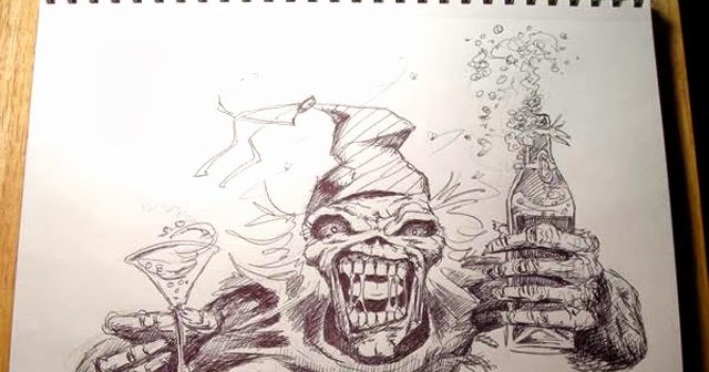 Derek Riggs: Imagem inédita de Eddie para o ano novo - IRON MAIDEN BRASIL