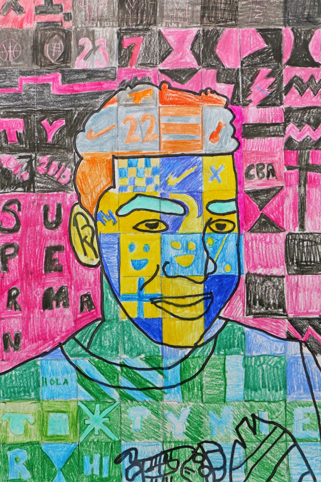 Salem Hyde Artroom : Sixth Grade Self - Portraits