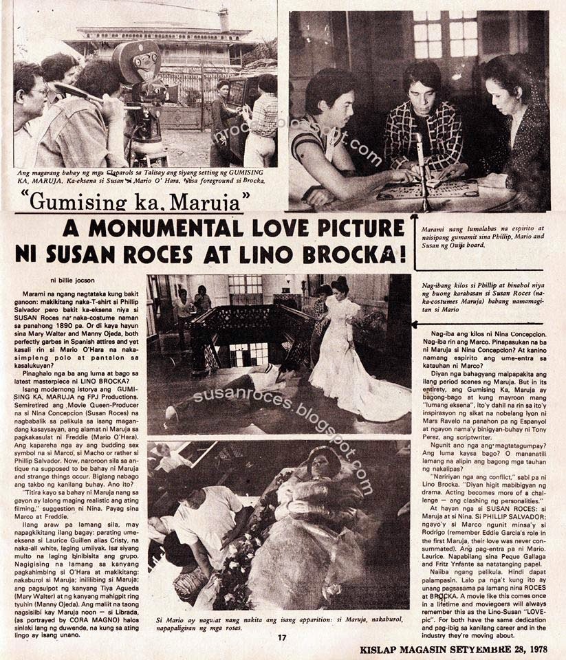 SUSAN ROCES: GUMISING KA, MARUJA: A MONUMENTAL LOVE PICTURE NI SUSAN ...