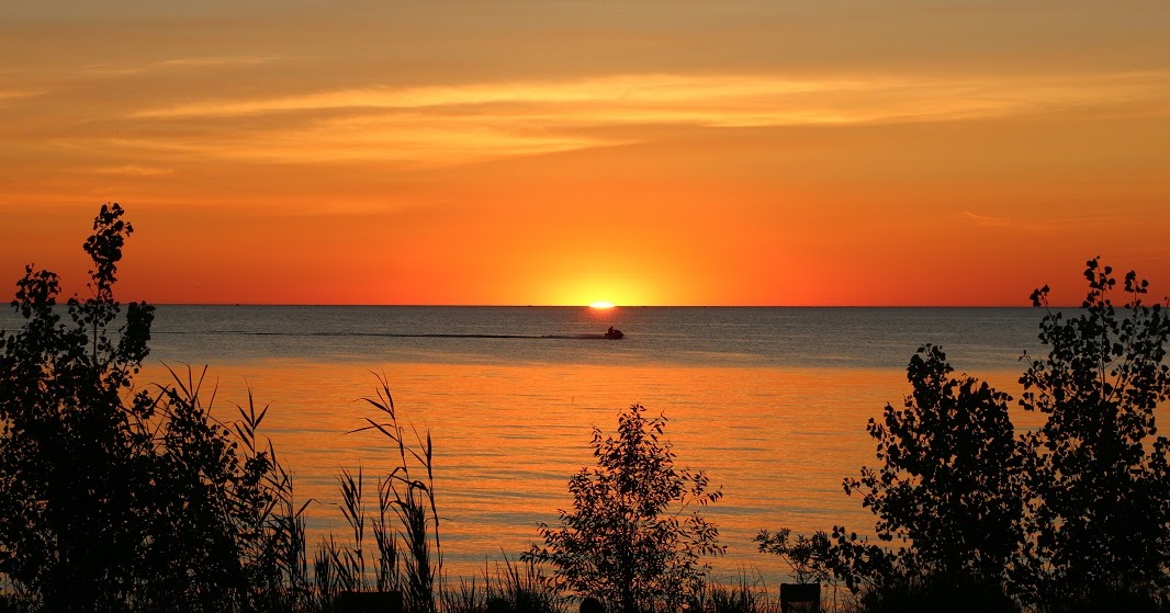 Michigan Exposures: A Sunset on the Saginaw Bay