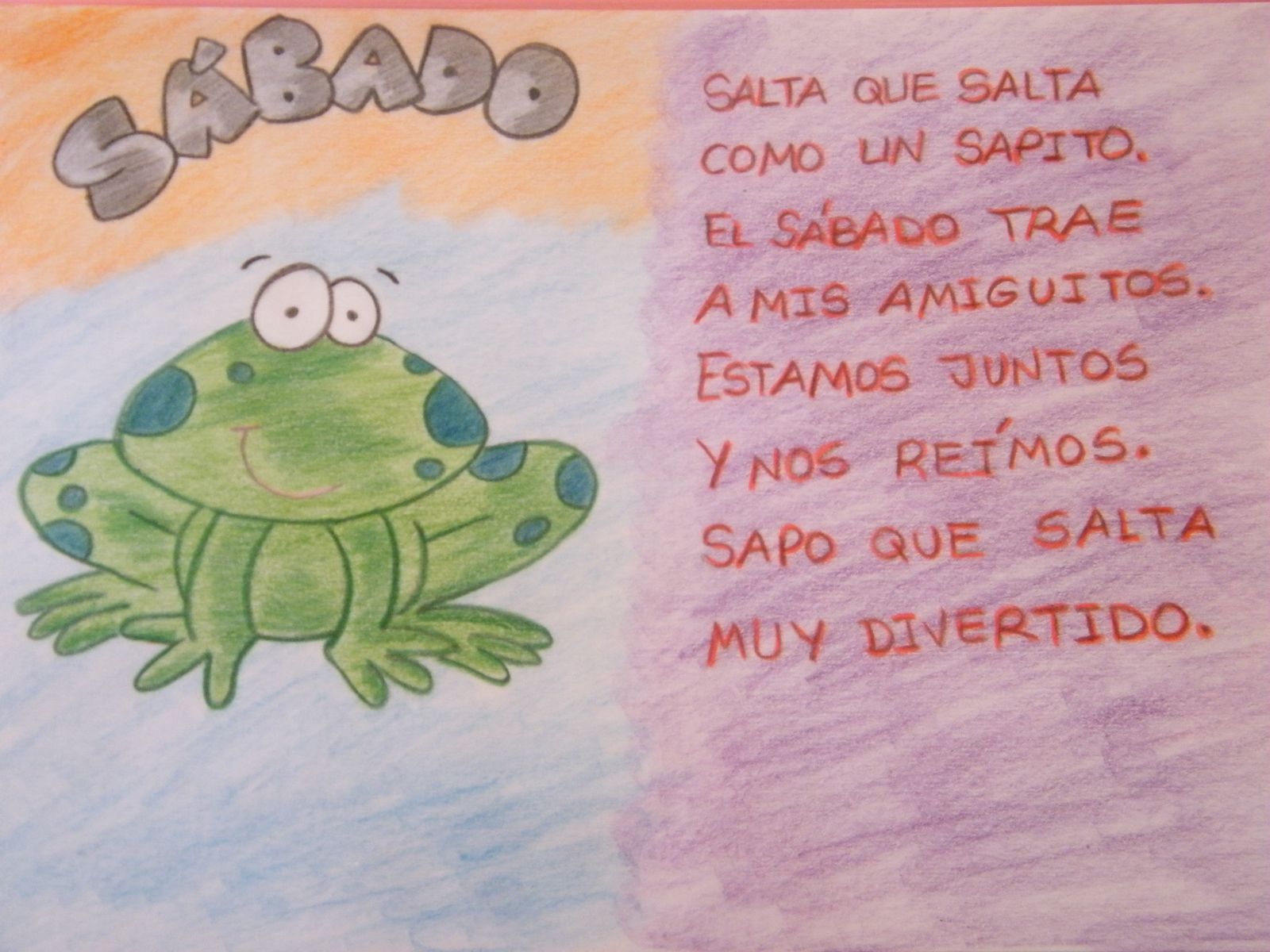 RECURSOS y ACTIVIDADES para Educación Infantil: Poesias de LOS DIAS DE ...