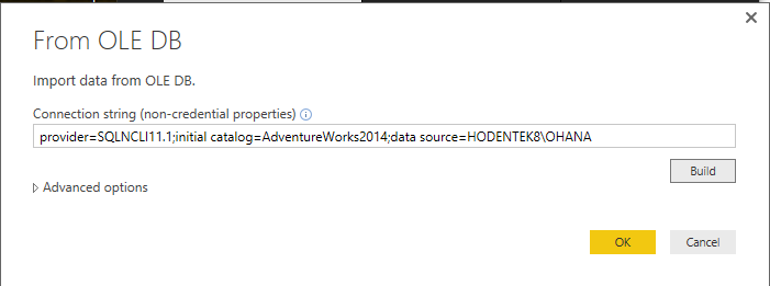 HodentekHelp: How do you use OLE DB connectivity in Power BI?