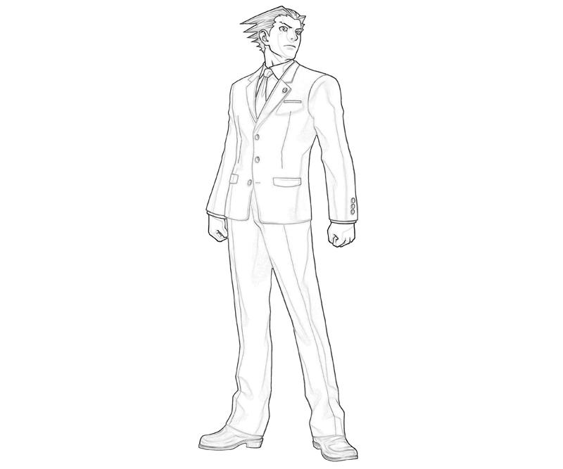 Apollo Justice Ace Attorney Phoenix Wright Cartoon | How Coloring