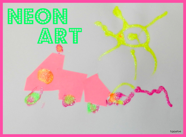 Tippytoe Crafts: Neon Art