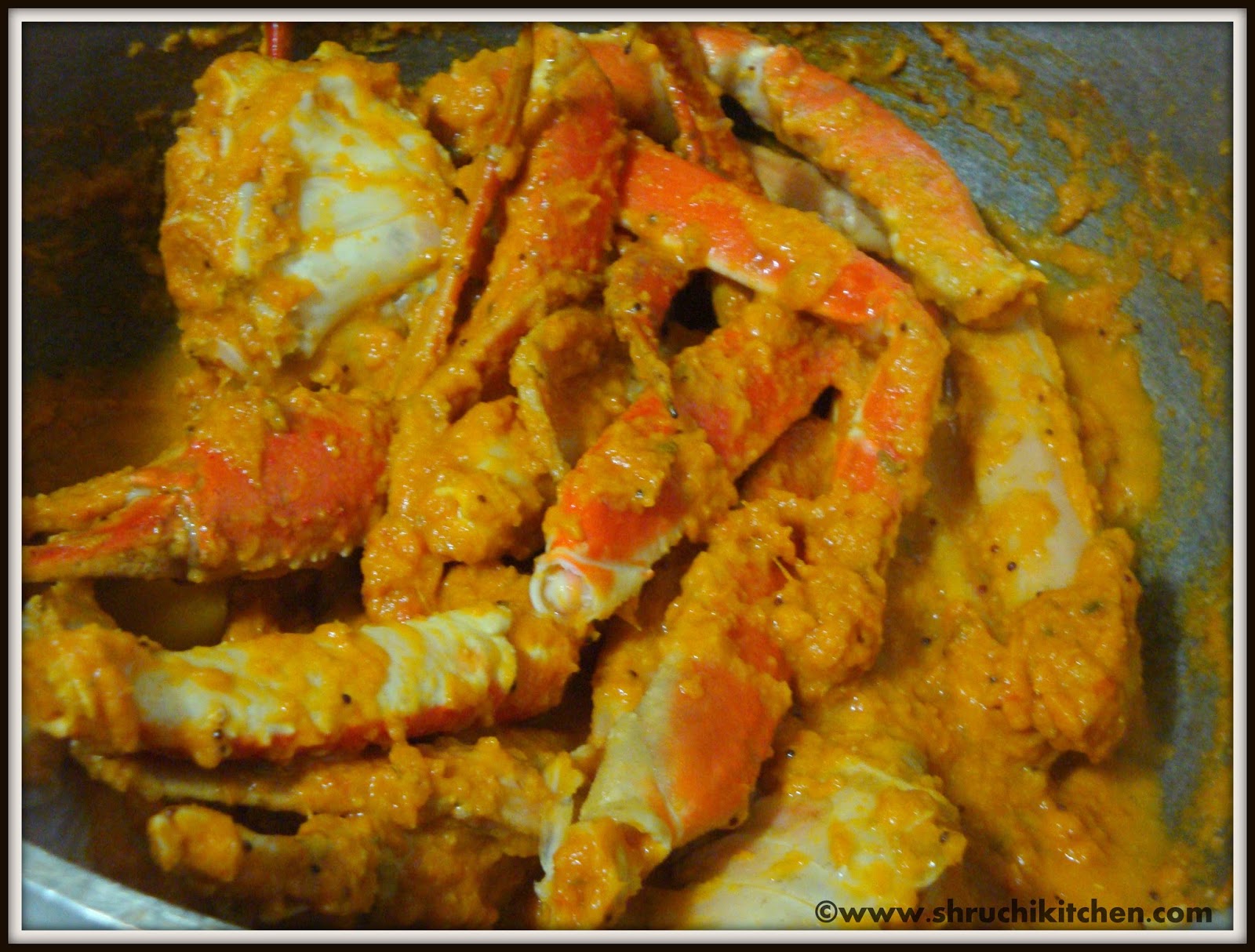 Shruchi Kitchen: Nandu Thokku | Crab Dry Curry