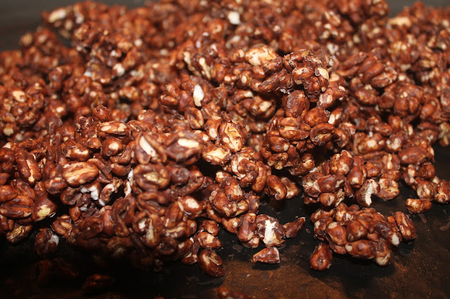 Receita #24 - Crocantes de trigo puff com chocolate