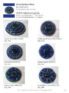 A stitch guide for "Bored By Back Stitch"