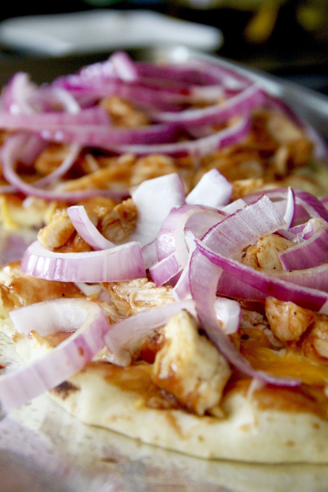 BBQ Chicken & Red Onion Naan | Home On Oak