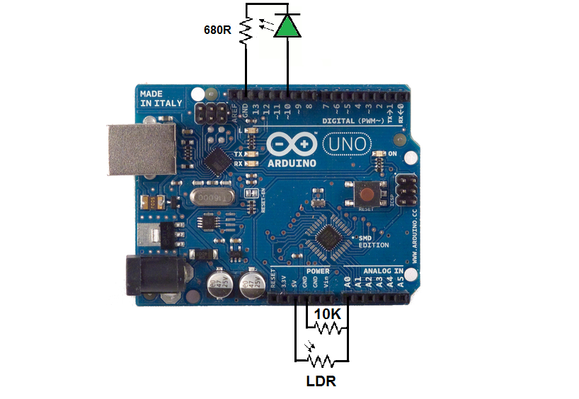 Light Switch Using Arduino And Ldr ~ Simple Projects