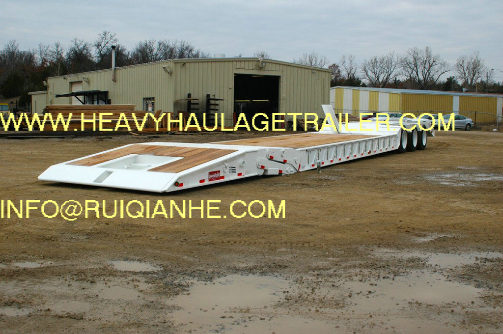 modular trailer: Four Axle front loading low bed semi-trailer ...