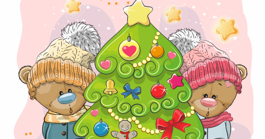 Vectores Gratis de Navidad Ositos