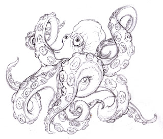 Magellin . Blog: Octopus sketch