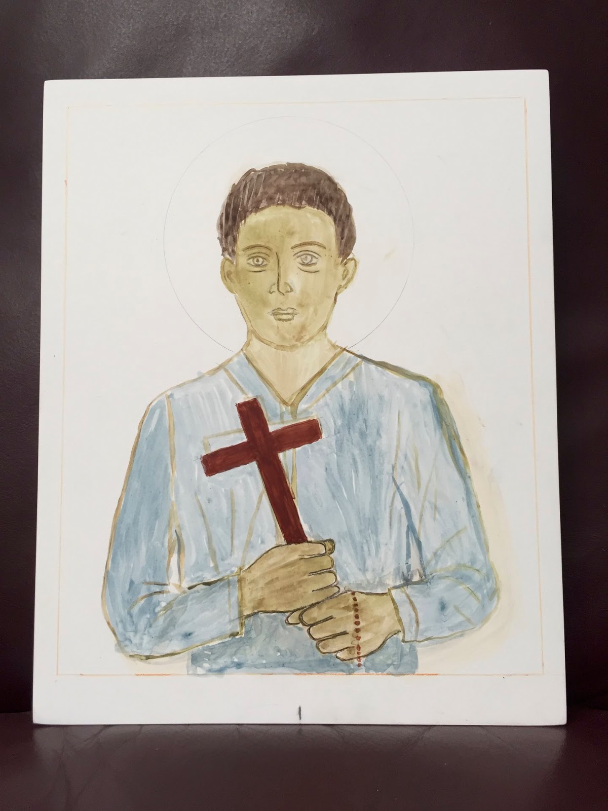 Iconic Cazalea: The process of creating an Icon of a modern saint