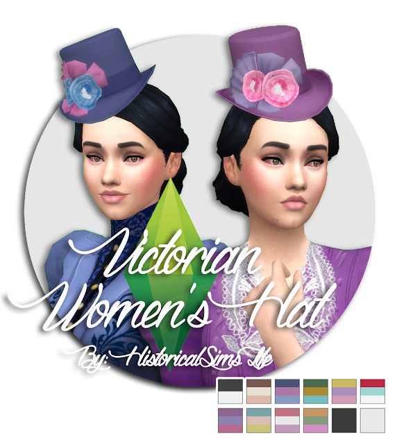 TS4: Victorian Women's Hat | History Lover's Sims Blog