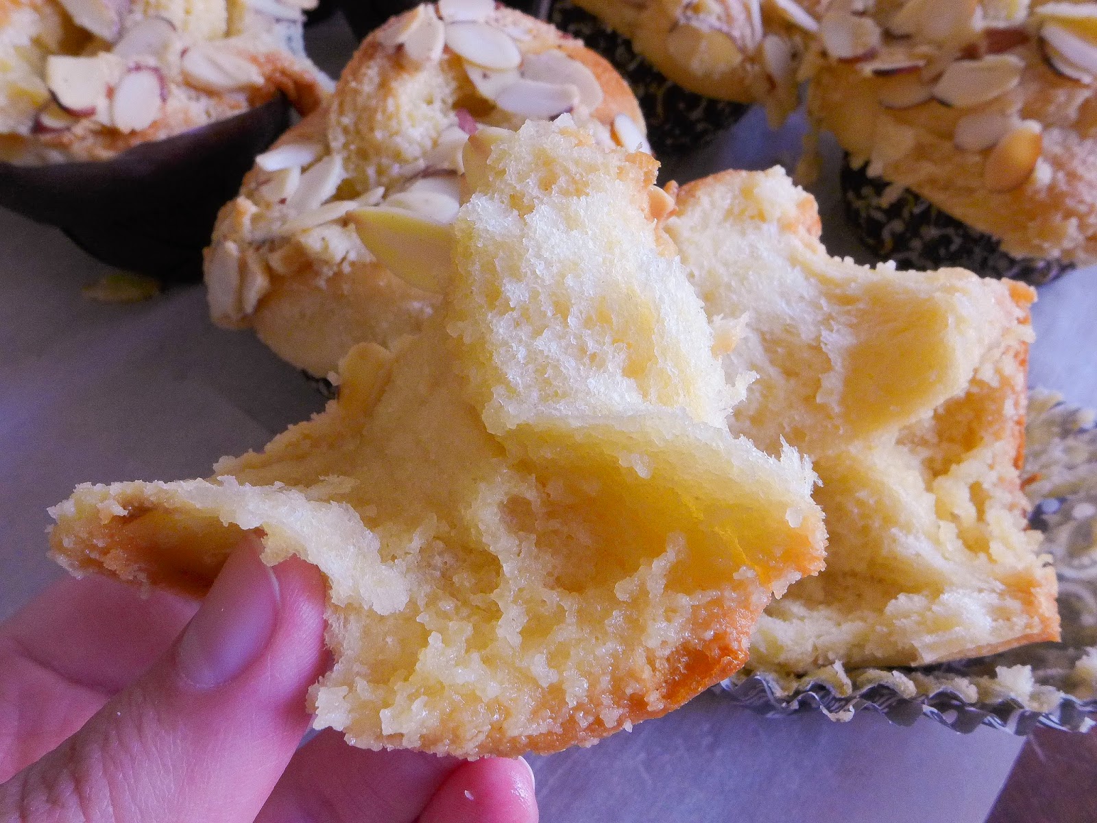 Dimples & Delights: Almond Brioche Buns