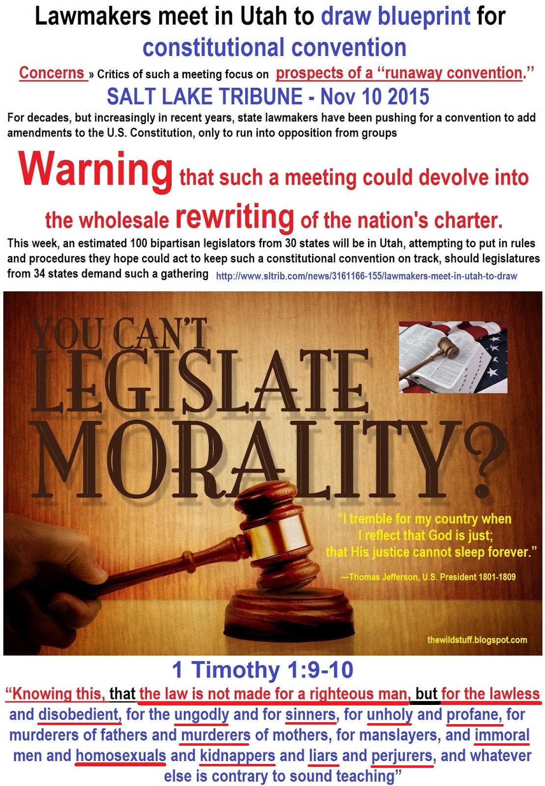 WW3 WARNINGS: Joseph Smith: Independent American Party