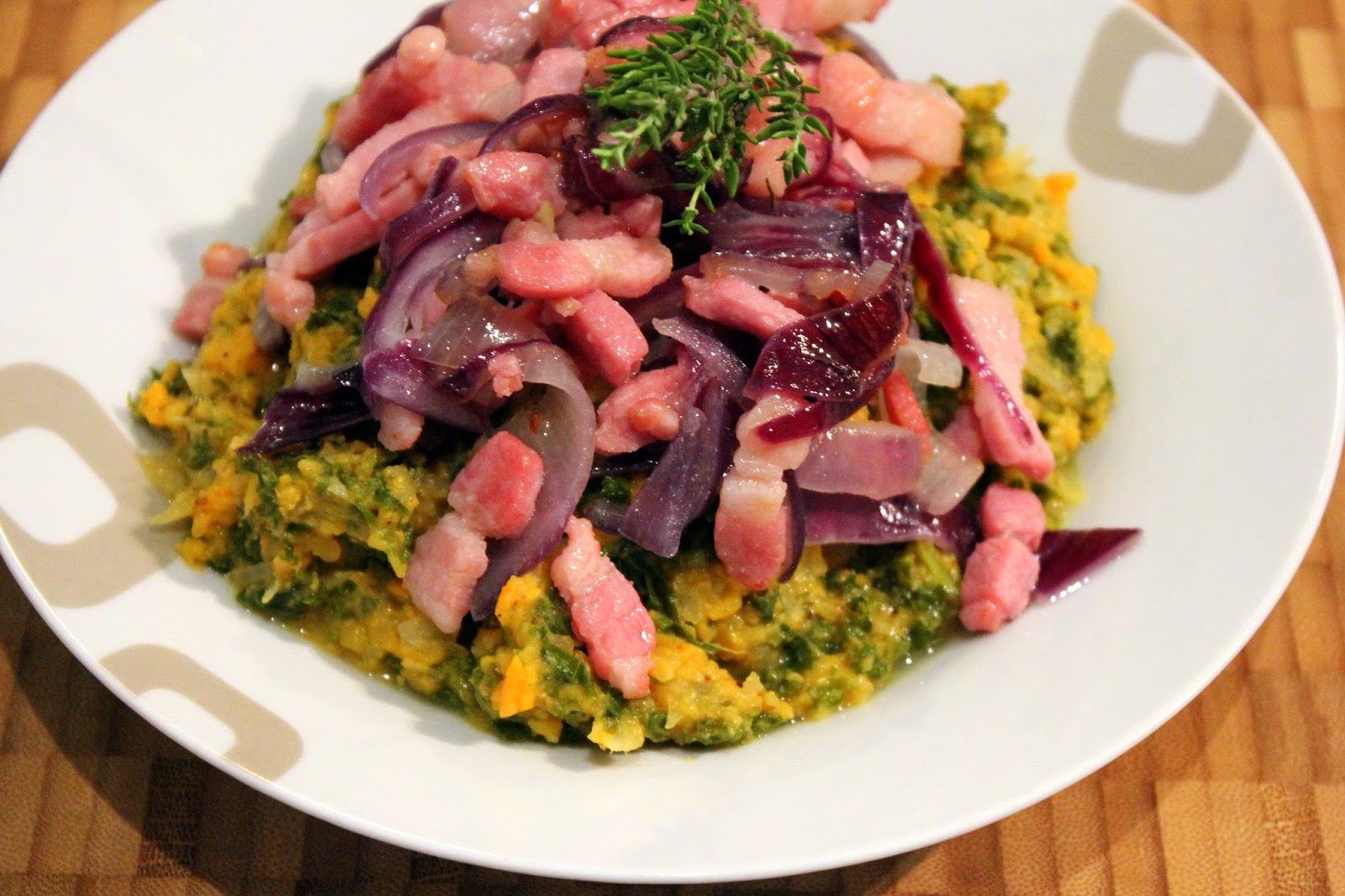 Mijn kookdagboek: stoemp van zoete aardappel met 2 groenten, rode ui en ...