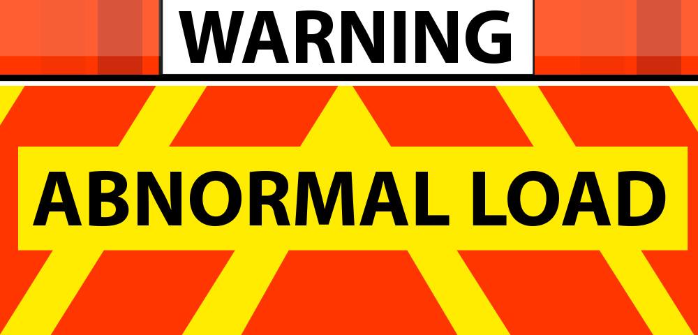 Police will be escorting an abnormal load on Wednesday 25 November