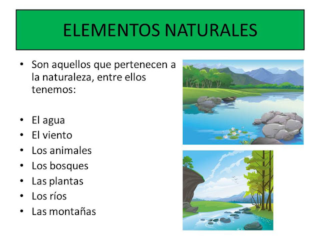 artefactos y elementos naturales