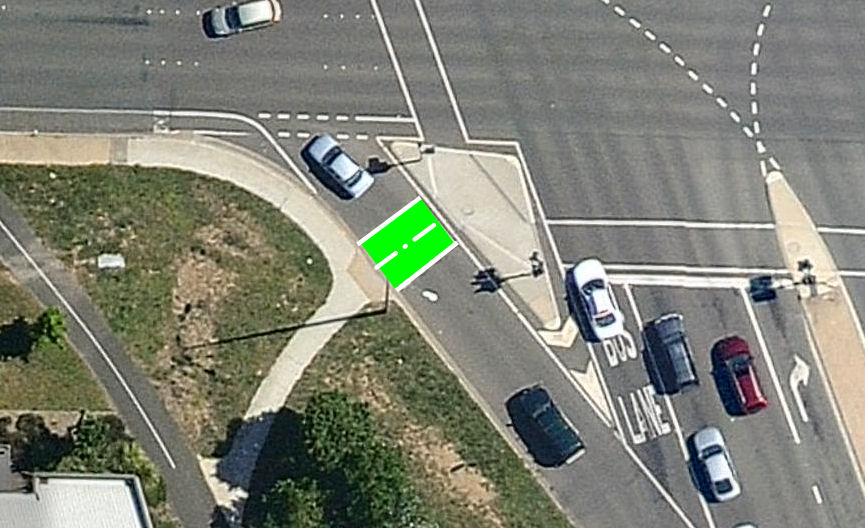 Bicycle Canberra: Infrastructure : Left Turn Slip lanes