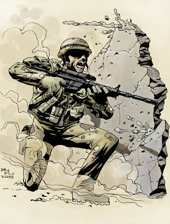 Warriors in art: US Army Ranger by Daniel Fu