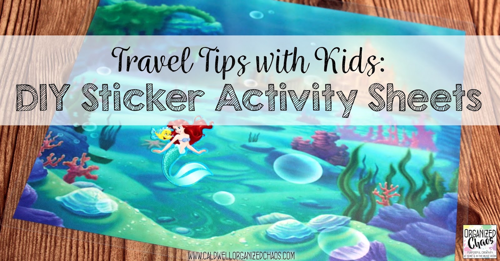Travel Tips with Kids: DIY Sticker Activity Sheets | Organized Chaos
