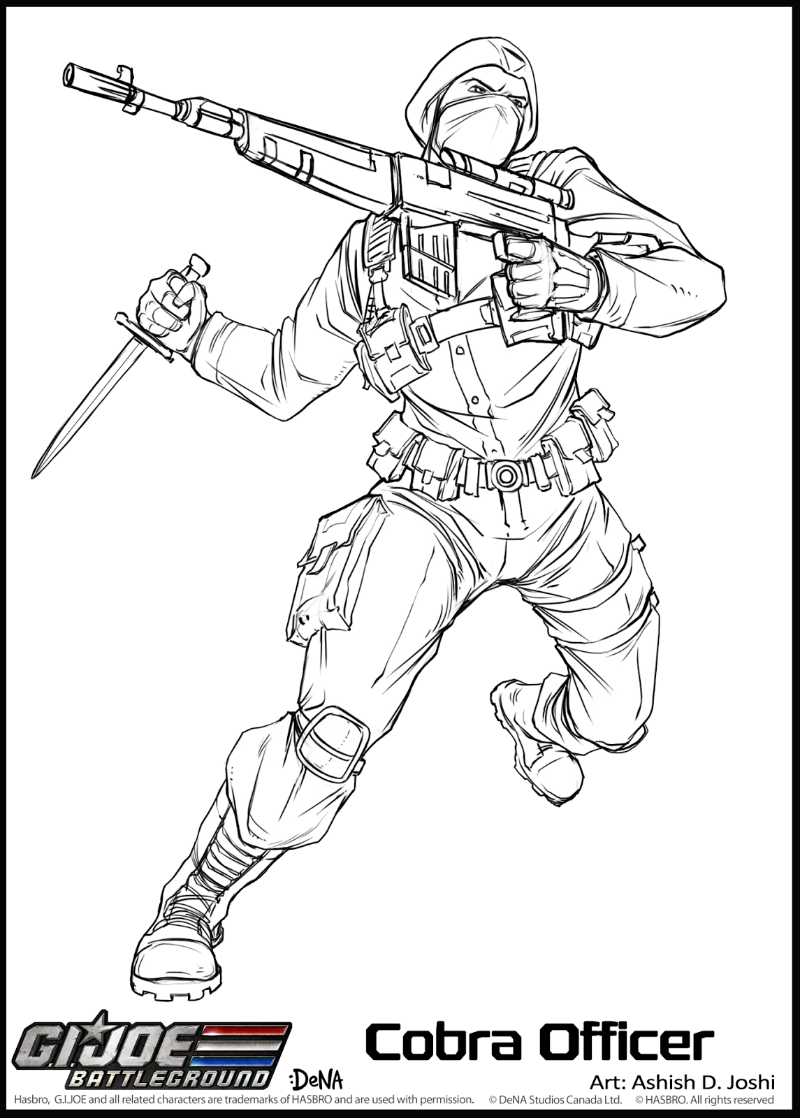 ATOMIC HERMIT: G.I.JOE Battleground line Art