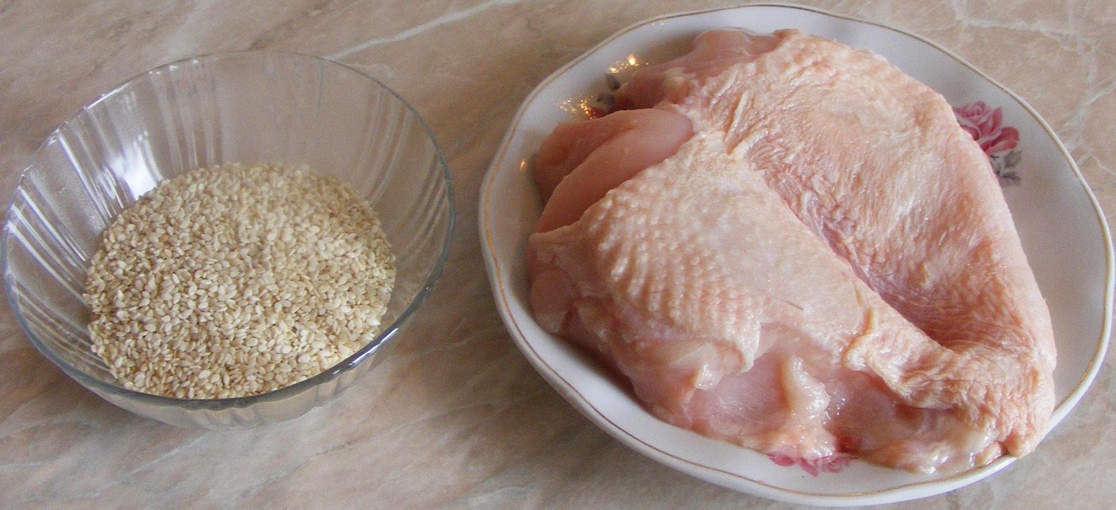 Piept de pui cu ardei si susan | Preparatedevis.ro