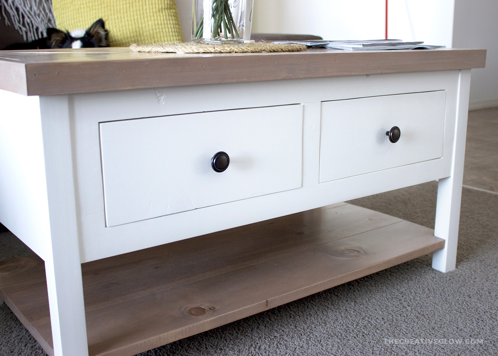 DIY Chevron Coffee Table - Designed by ME! | The Creative Glow: DIY ...