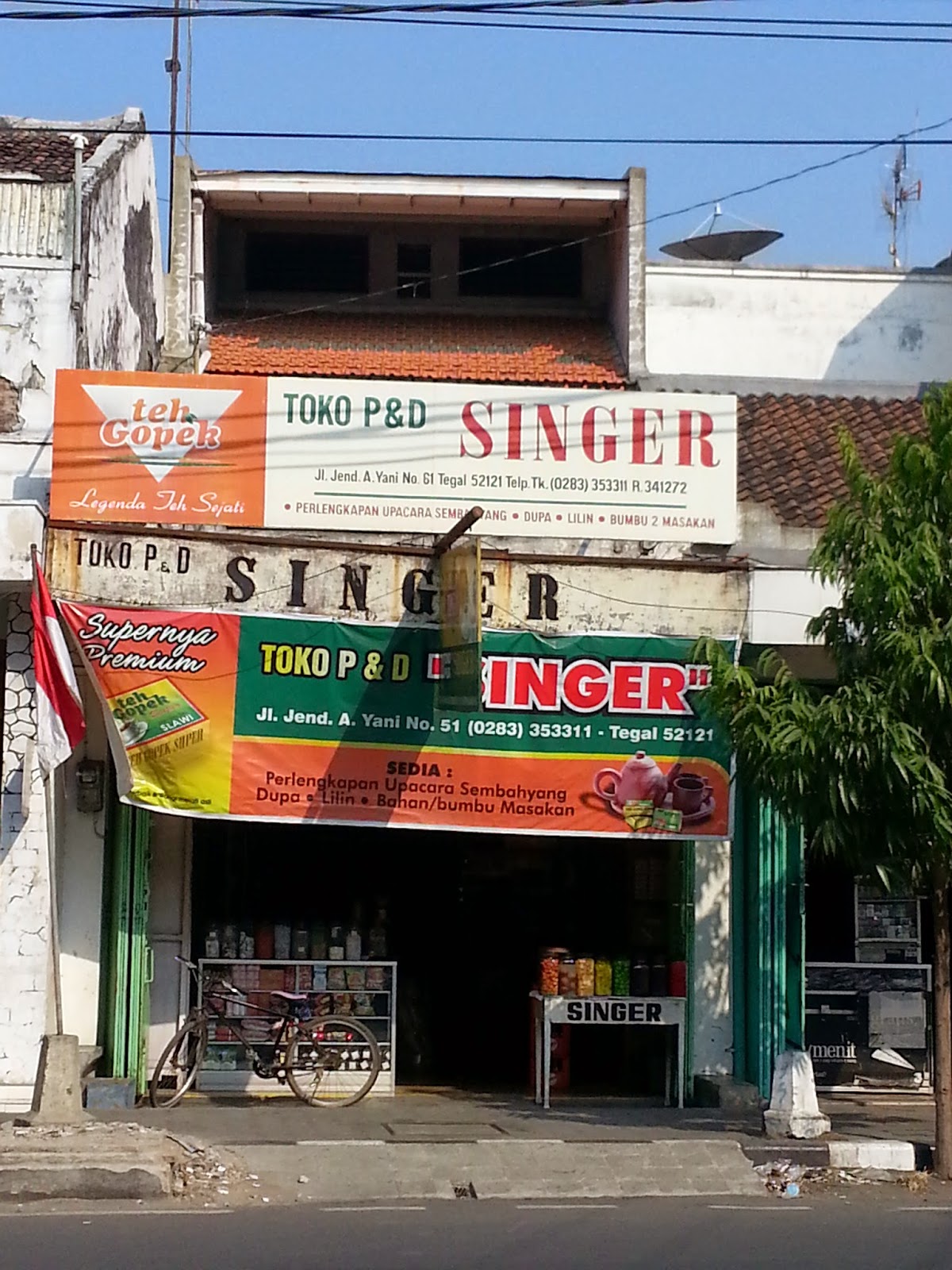 Minyak Gosok Wasiat / Minyak Go Yam Tegal: Toko Singer Tegal