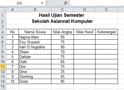 Langkah-Langkah Dan Cara Membuat Tabel Di Excell Dengan Mudah - Asiannet