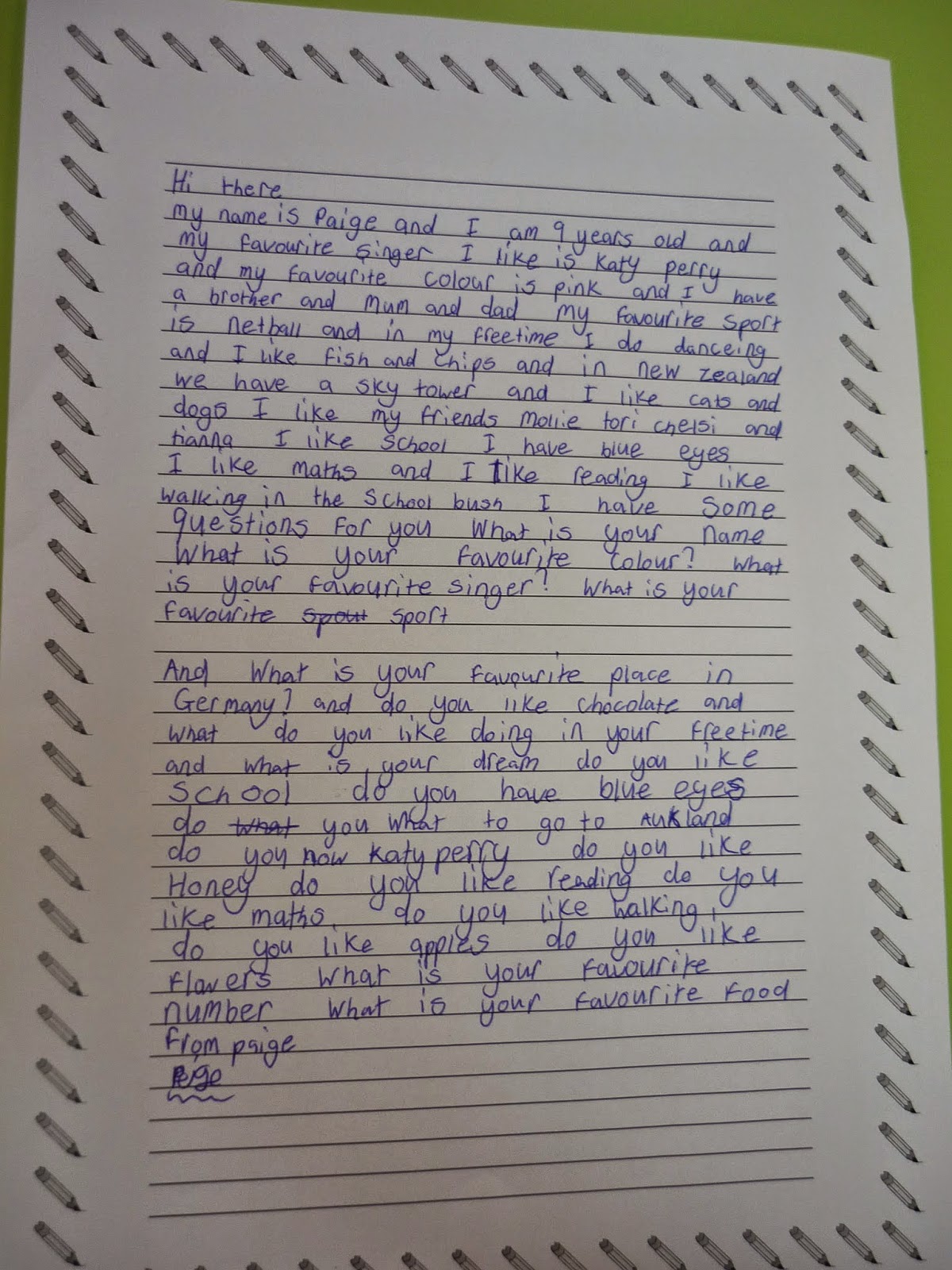 Room 25 Blog: German Pen Pals