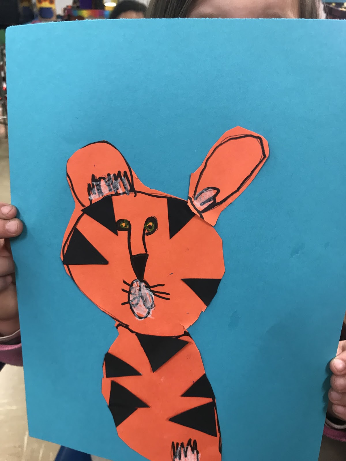 Elements of the Art Room: Kindergarten Tiger Collage