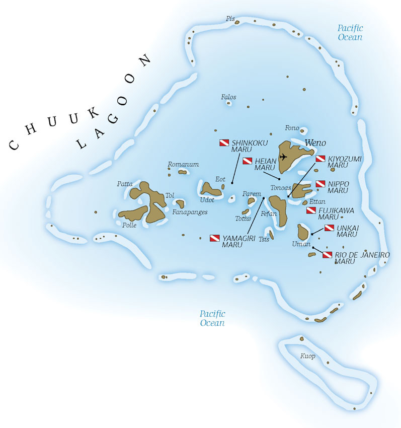 Ghost fleet of Truk Lagoon: Chuuk Truk Lagoon