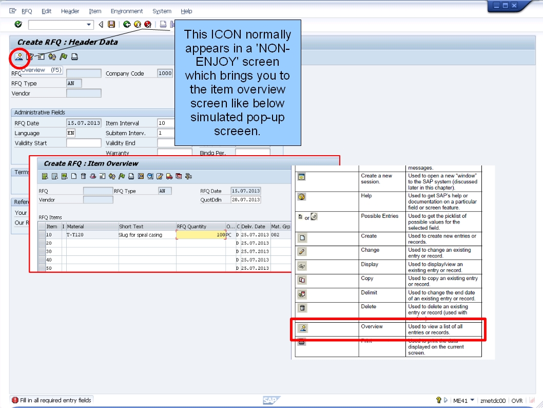 青蛙SAP分享 Froggy's SAP insights: N13 SAP Buttons/ICONS Explained