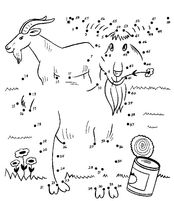 Goats Dot To Dot Picture
