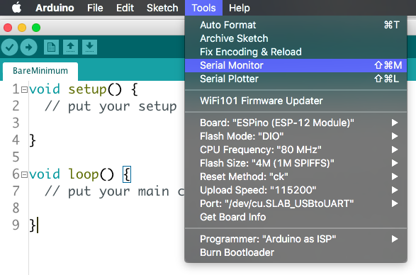 Getting Started With Eps8266 12e Wi Fi Esp8266 12e 筆記本