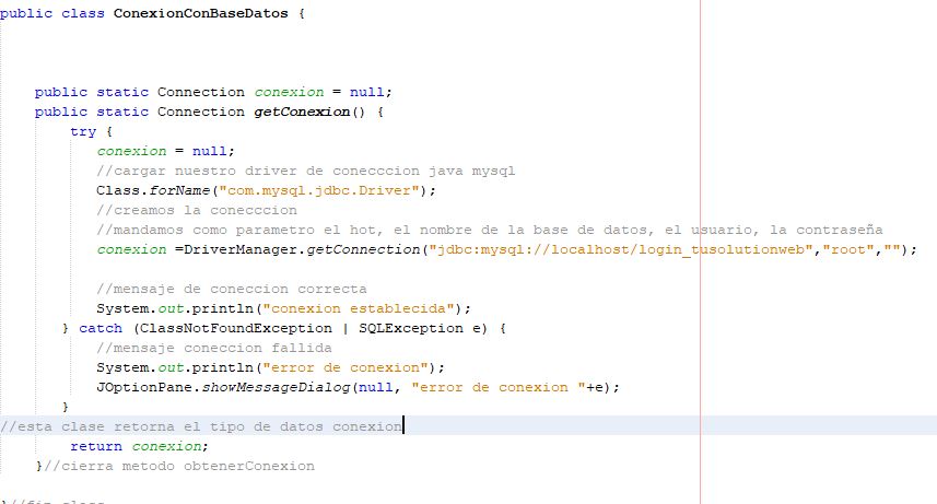 Curso de java:crear un login en java ~ Tusolutionweb
