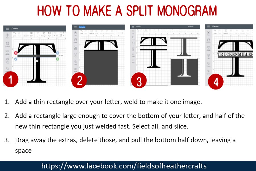 Fields Of Heather: Quick Tip - How To Make A Split Monogram (And Where ...