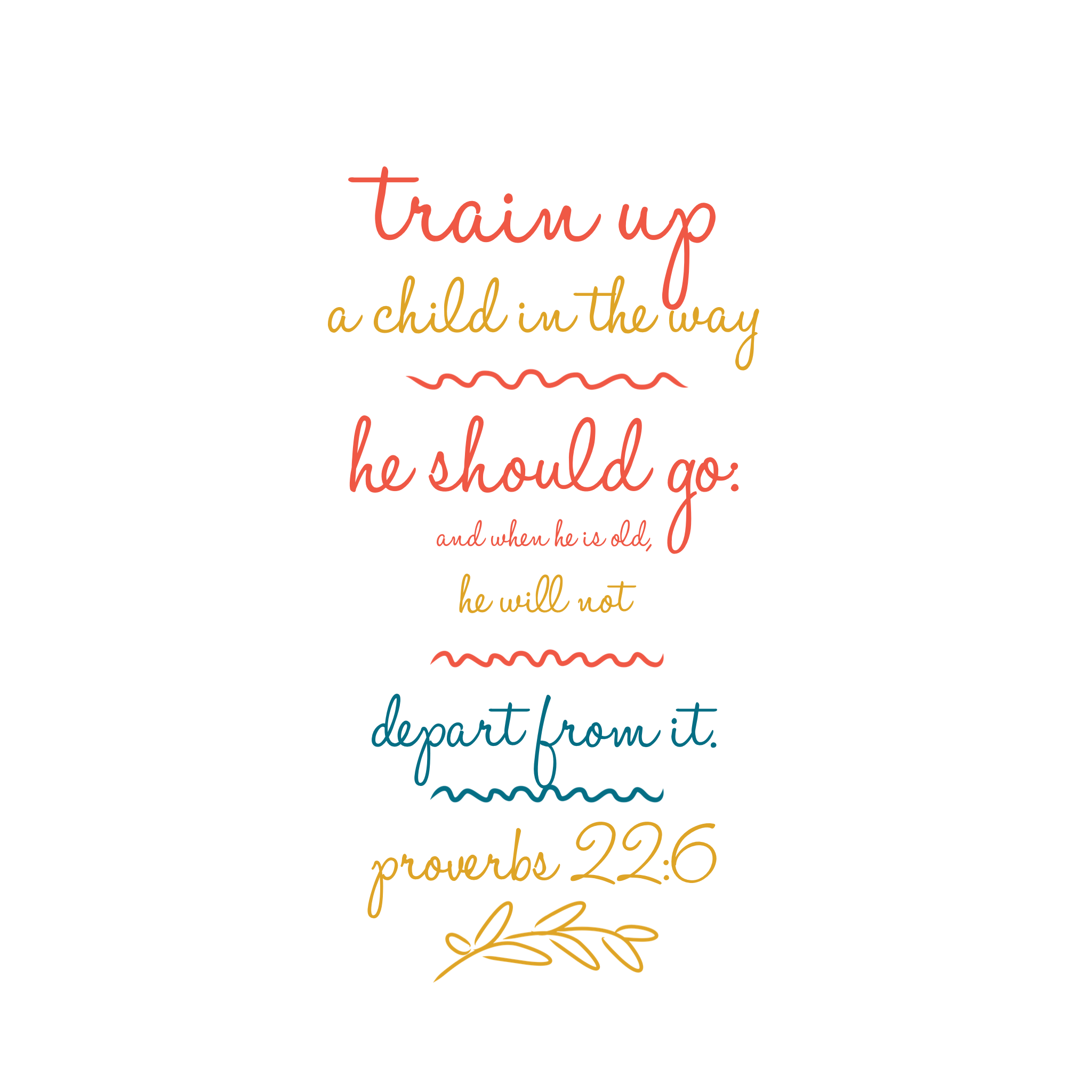 Train Up A Child In The Way He Should Go [The Color Wheel Gallery]