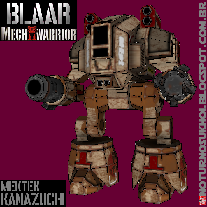 Noturno Sukhoi: Mechwarrior 4: Mektek Mechs_Papercraft