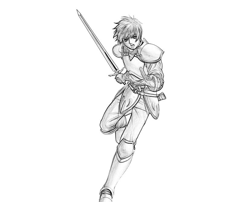 Sword fighting coloring pages